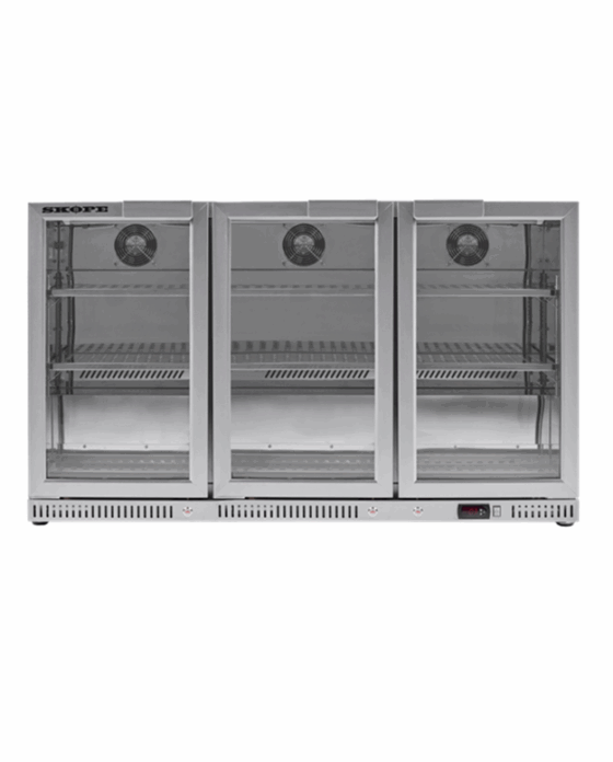 SKOPE Three Glass Door Bar Cooler BC.3.GSW